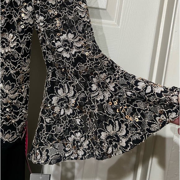 Alex Evenings | Dresses | New Alex Evenings Blacktaupe Lace Classic ...